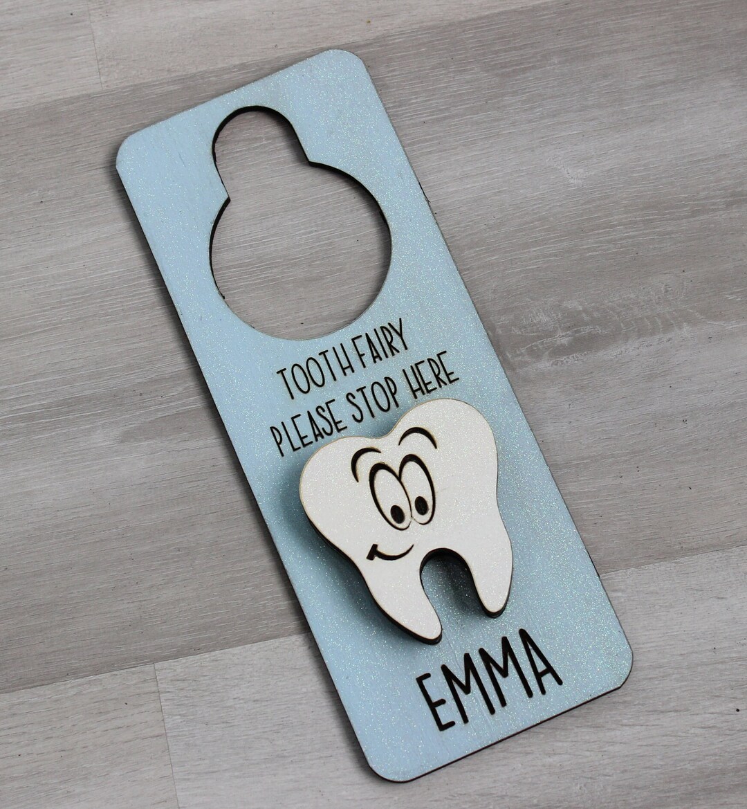 Personalized Tooth Fairy Door Knob Hanger - Etsy