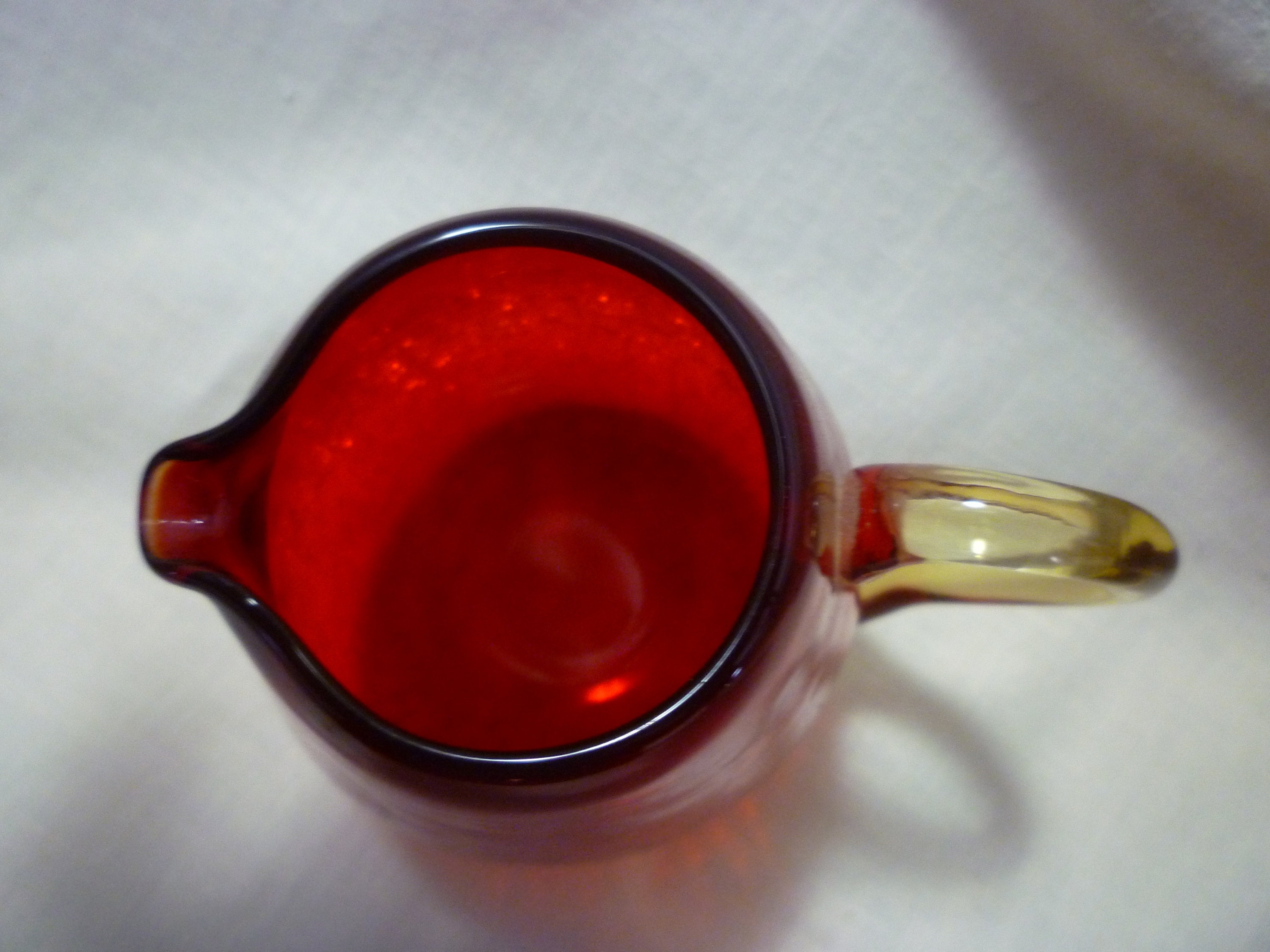 Kanawha Hand Blown Ruby Red Mini Glass Pitcher - Etsy