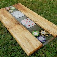 Handcrafted Liquor Bottle Epoxy Resin Table: Custom Bar Table - Etsy
