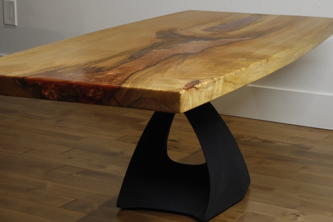 Modern Minimalist, Wood Coffee Table, One-of-a-kind, Solid Elm Hardwood ...