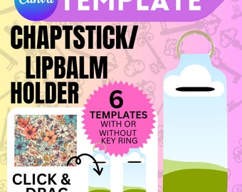 Chapstick Holder Keychain Template SVG, PNG, JPG, Dxf Digital File Only ...