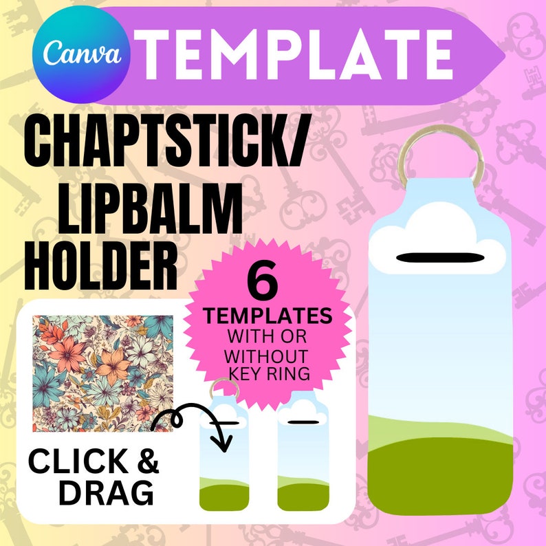 CHAPSTICK HOLDER TEMPLATE - Etsy
