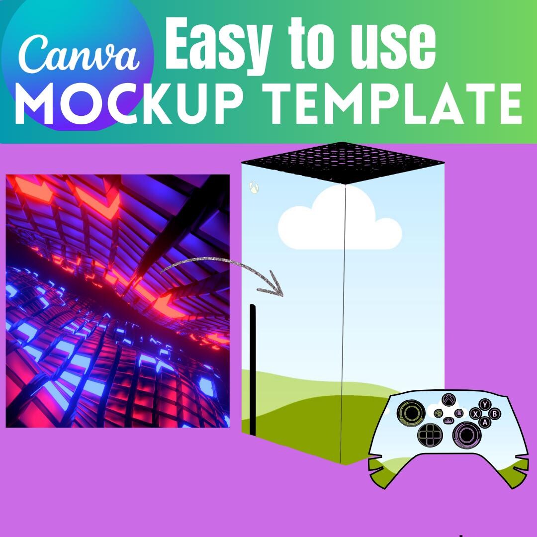 Xbox X Series Canva Mockup Template - Etsy
