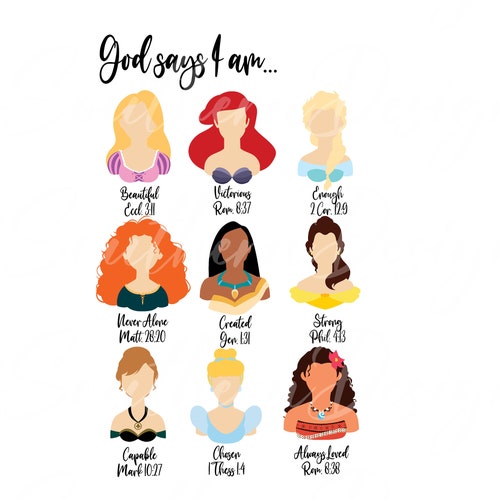 Who God Says I Am Princesses Ready to Press Sublimation - Etsy