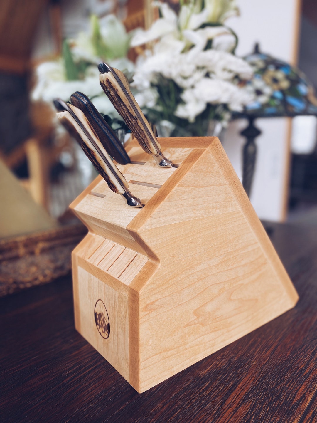 Maple Knife Block Custom Knife Block, Made in Montana, USA - Etsy