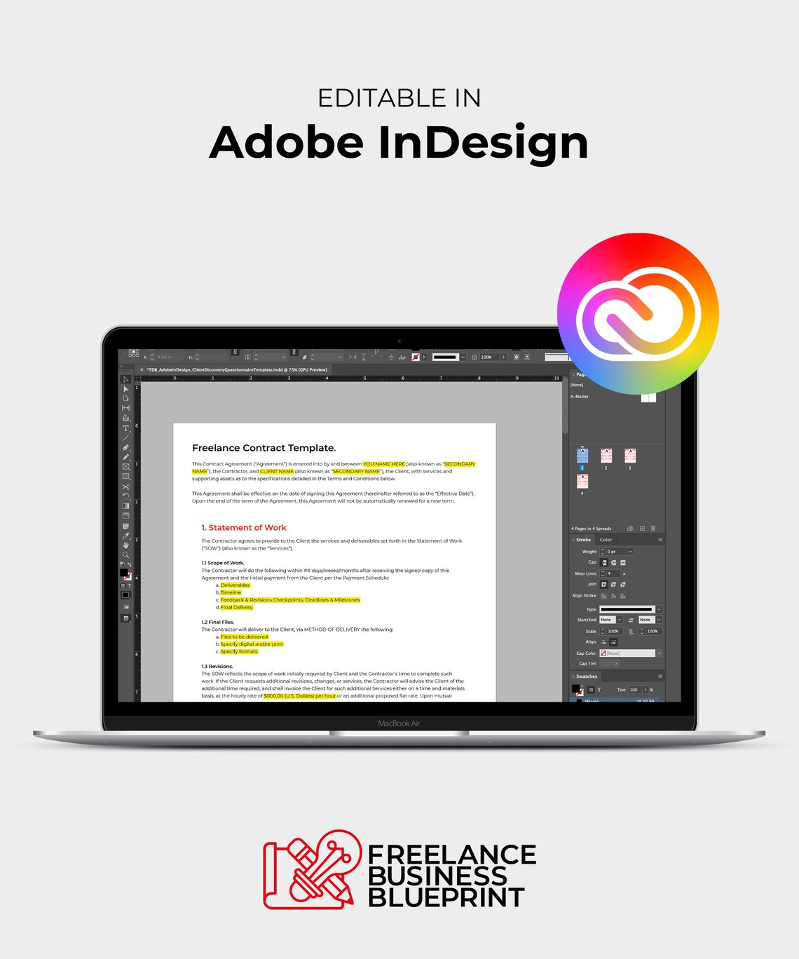 Freelance Contract Template, Graphic Designer Contract Template ...