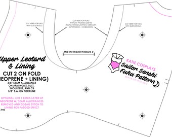 Sailor Senshi Fuku Costume Pattern for Cosplay SIZE MEDIUM - Etsy