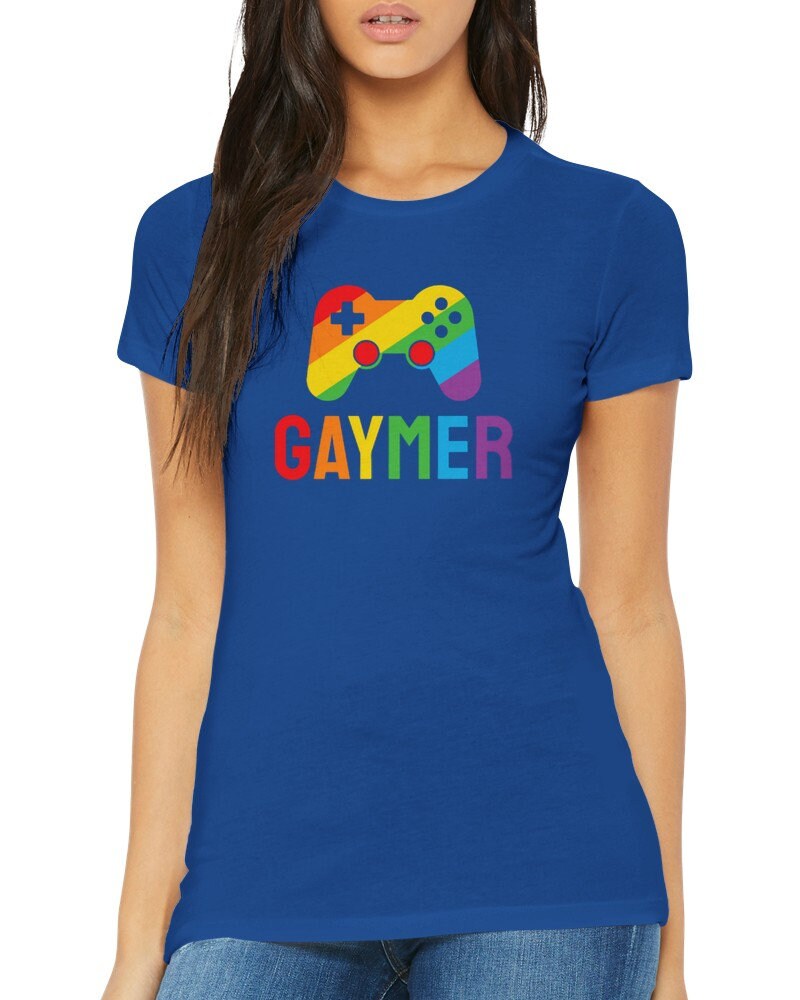 Gaymer Gay Gamer Pride Lesbian Proud Rainbow Lgbtq Rainbow Etsy