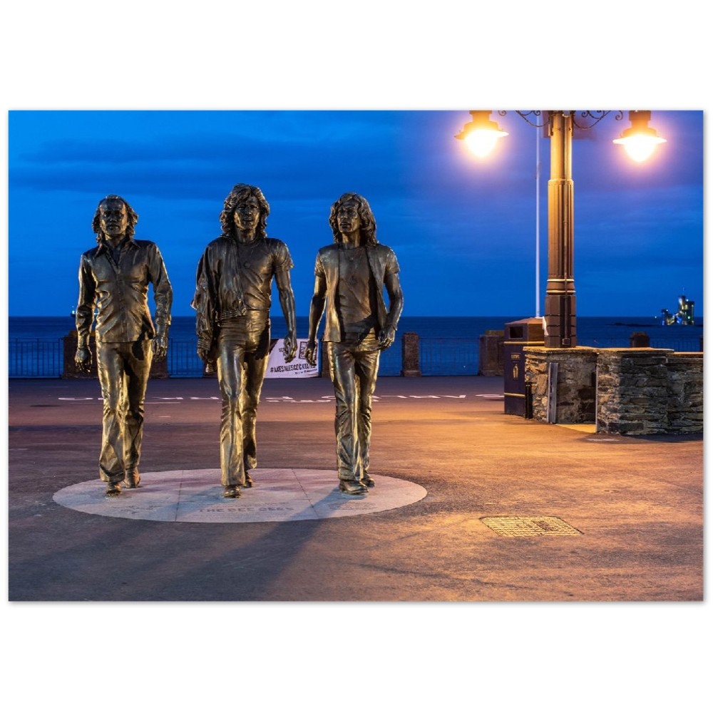 The Bee Gees Statue Douglas Isle of Man Night Premium - Etsy
