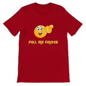 Pull My Finger Smiley Face Fart Funny Novelty Birthday Christmas Dad ...