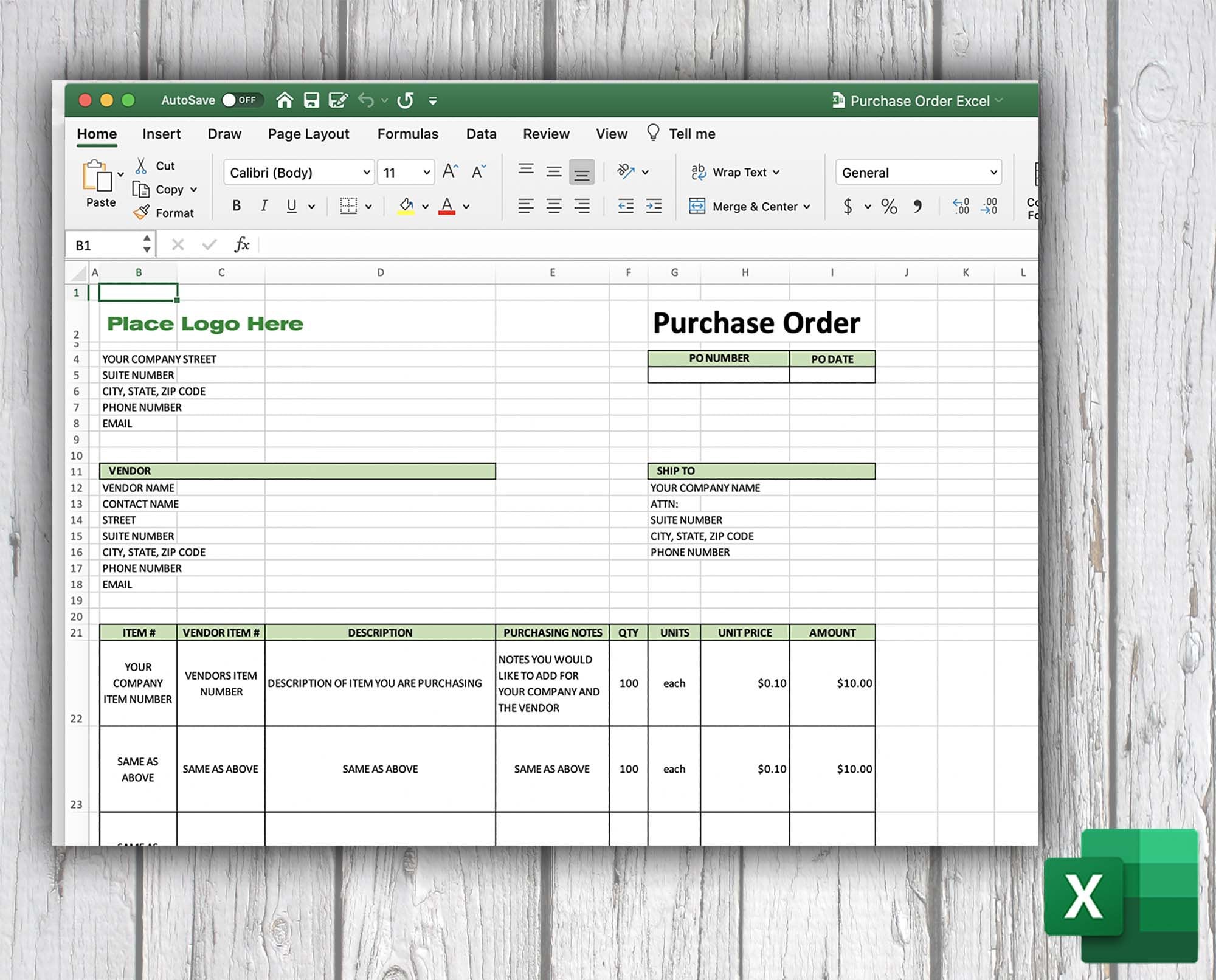 Excel Vorlage Bestellung Bearbeitbares Bearbeitungsformular Bestellung ...