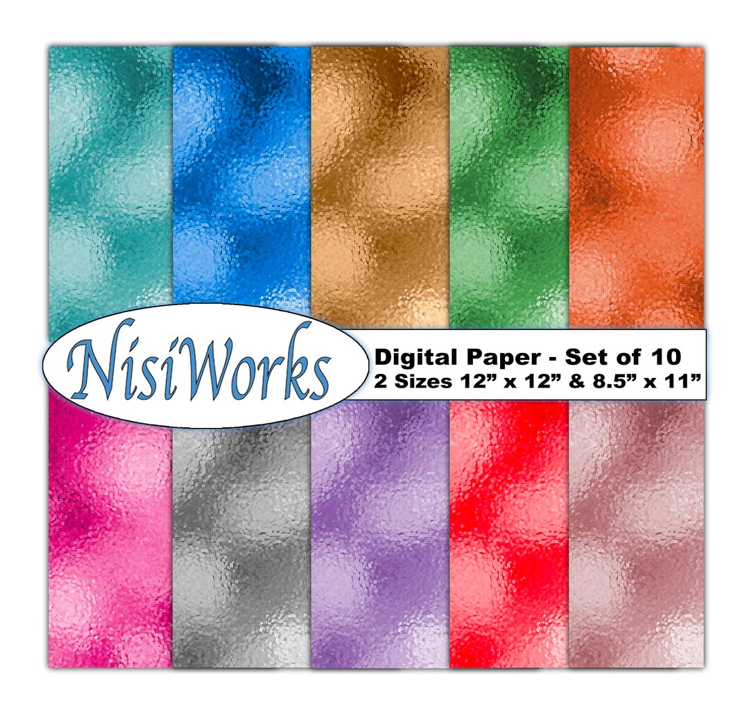 Digital Paper Foil Design Printable Paper Printable Color Foil Download ...