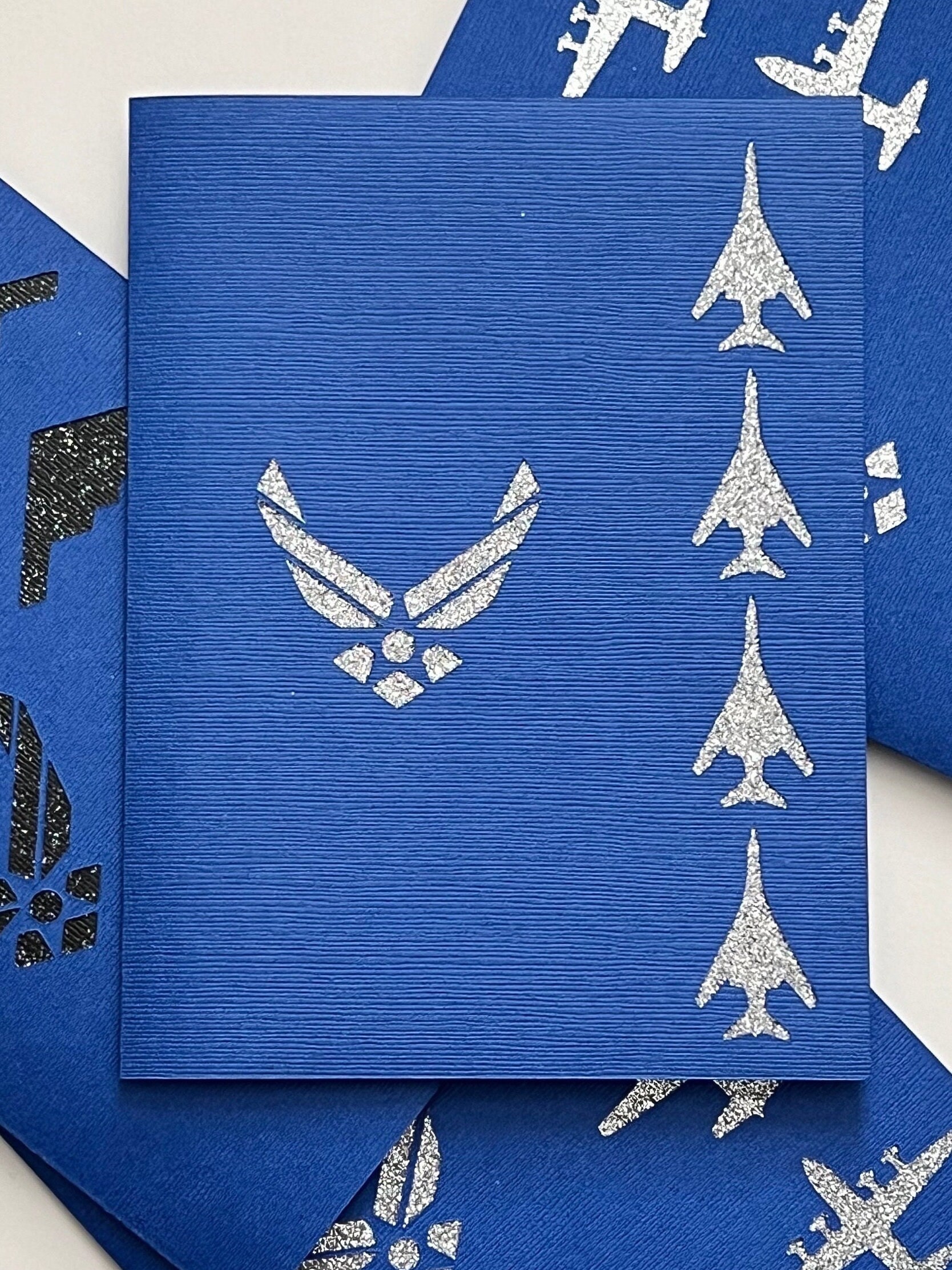 US Air Force Greeting Card (bomber Aircraft Pattern) - Etsy