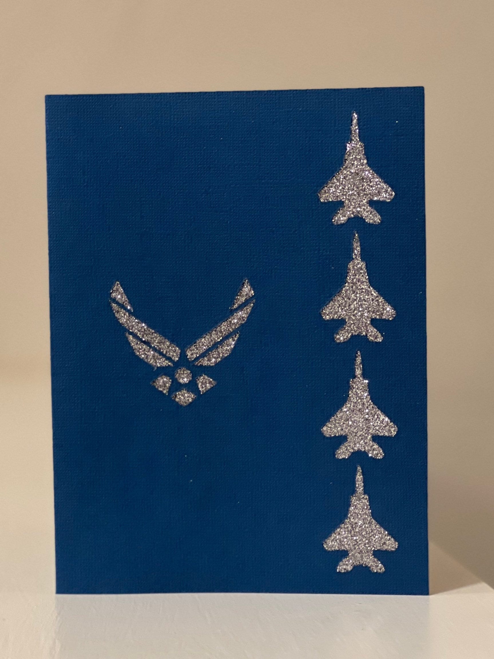 US Air Force Greeting Card (fighter Aircraft Pattern) - Etsy