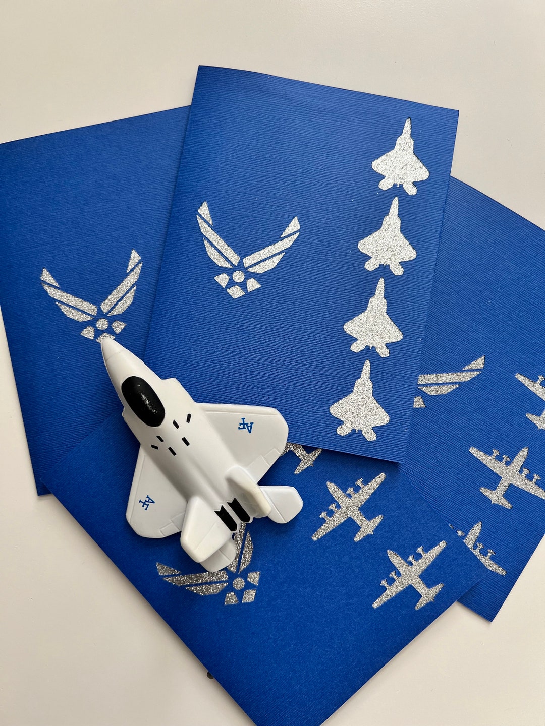 US Air Force Greeting Card (fighter Aircraft Pattern) - Etsy