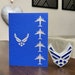 US Air Force Greeting Card (cargo/heavy Aircraft Pattern) - Etsy