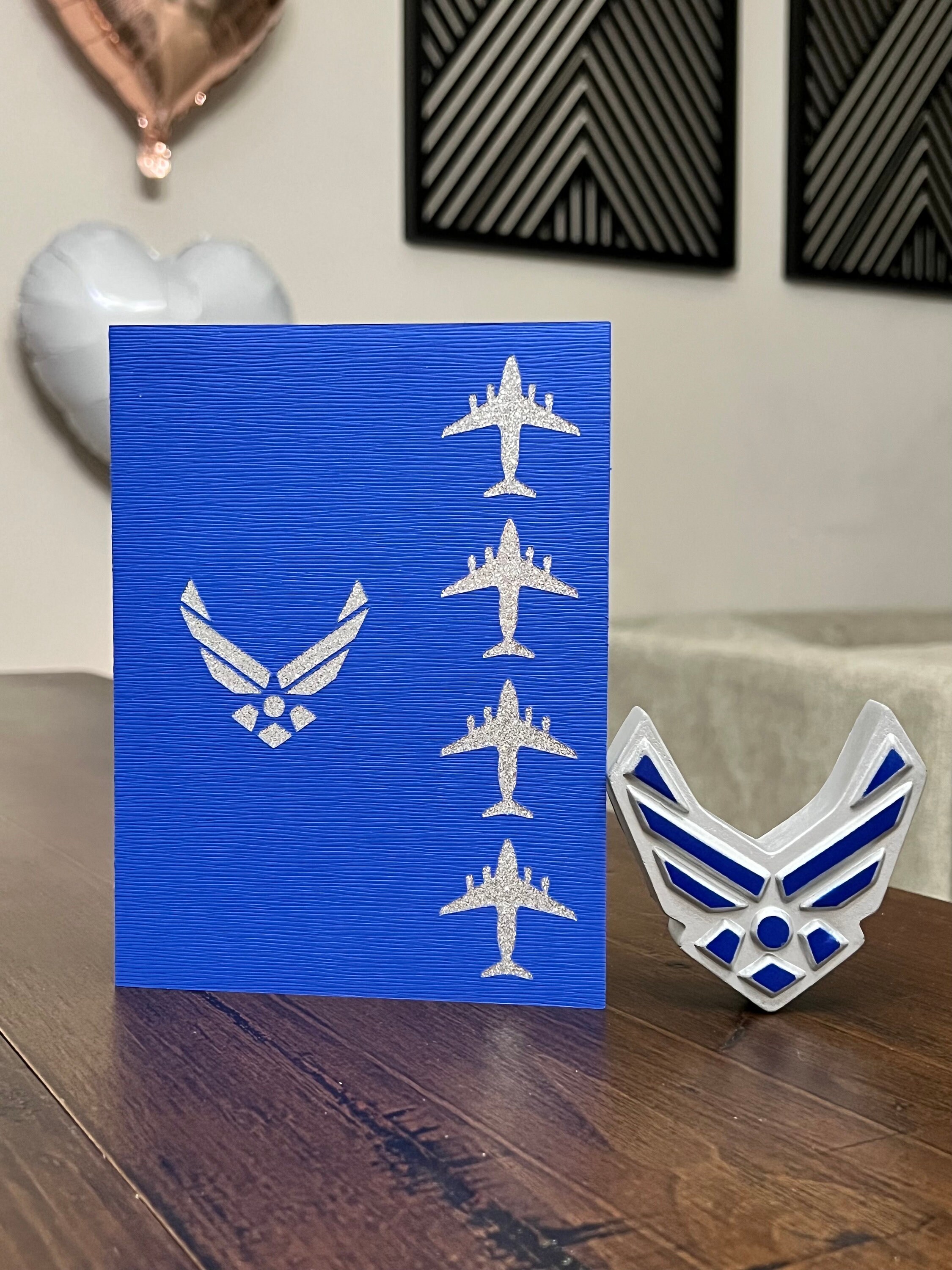 US Air Force Greeting Card (cargo/heavy Aircraft Pattern) - Etsy