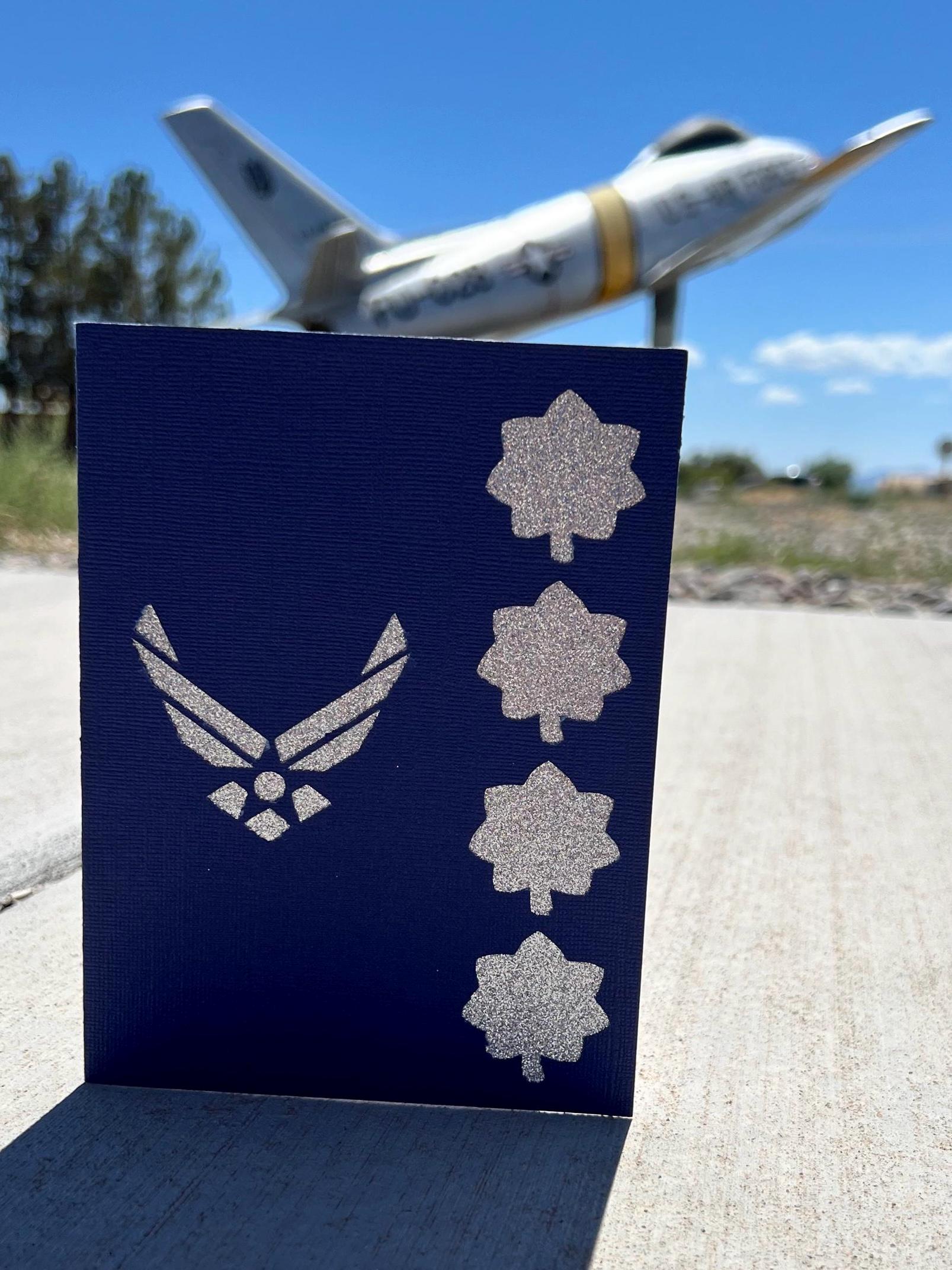 US Air Force Greeting Card (officer Rank Pattern - Maj, Lt Col, Colonel ...