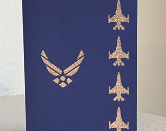US Air Force Greeting Card enlisted Rank Pattern - Etsy
