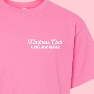 EMBROIDERED Kindness Club Shirt | Pink Shirt Day | Be Kind | Anti ...