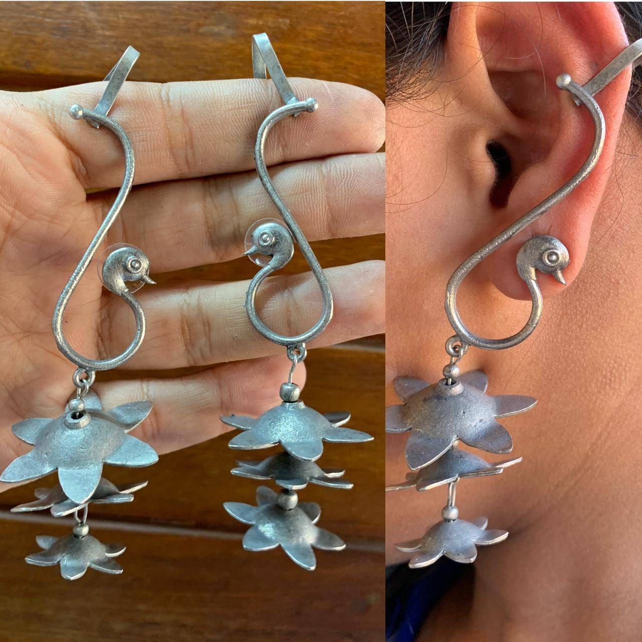 Earrings Silver Bugadi Earrings Stud Earrings Indian - Etsy