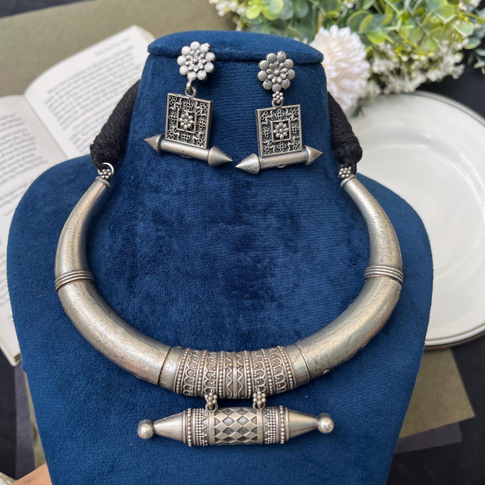 Rajasthani Hasuli Choker Set: Boho Tribal Indian Jewelry - Etsy