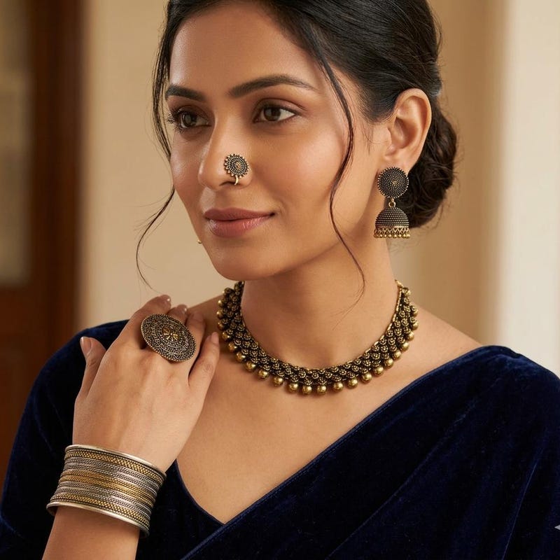 Jhumkas Choker Sets - Etsy