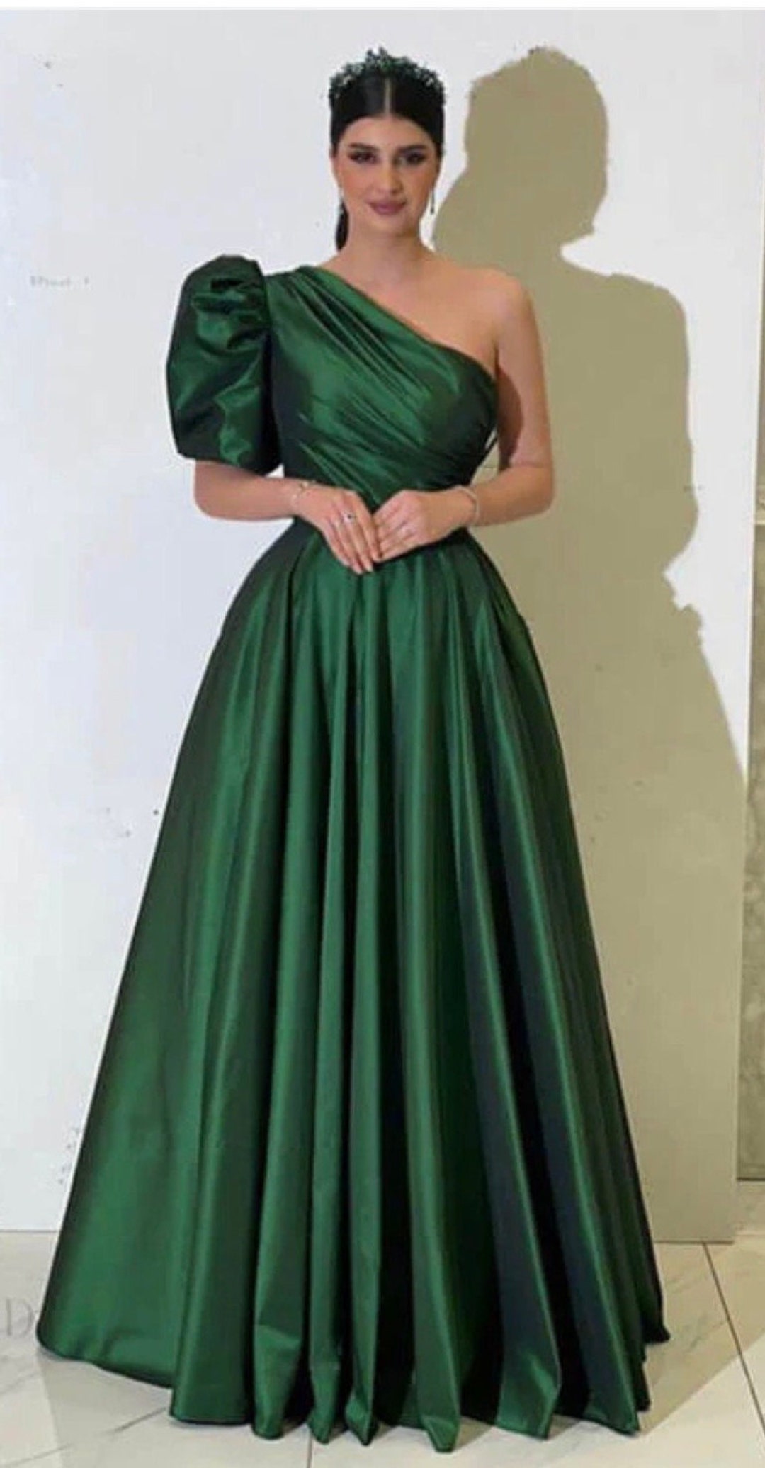 One off Shoulder Gown Minimalist - Etsy