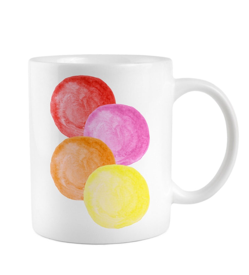 Warm Watercolor Clip Art, Red Watercolor Circles, Watercolor Circles ...