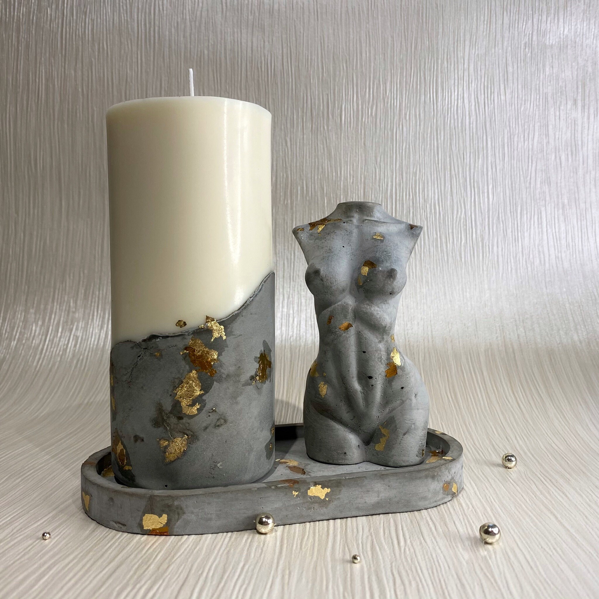 Large Female Torso Goddess Sculpture Gift Set Concrete | Etsy UK