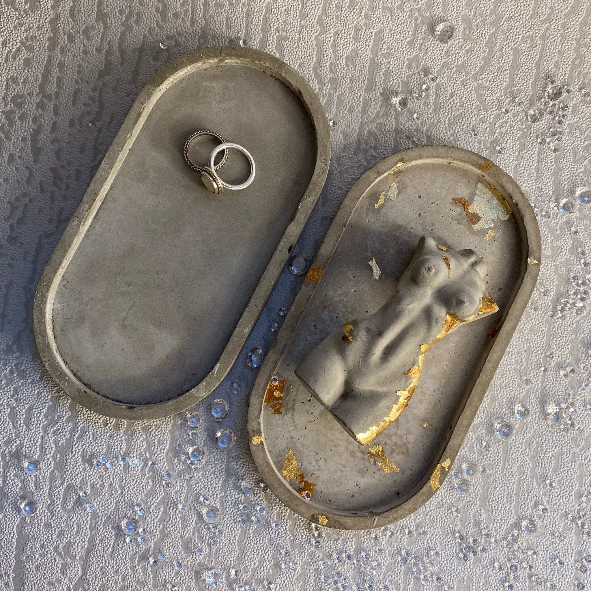 Small Concrete Female Torso Sculpture Goddess Figure Naked | Etsy