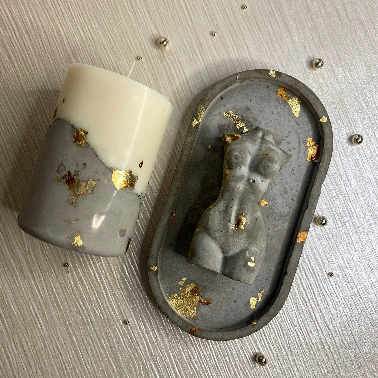 Small Female Torso Goddess Sculpture Gift Set Concrete - Etsy UK