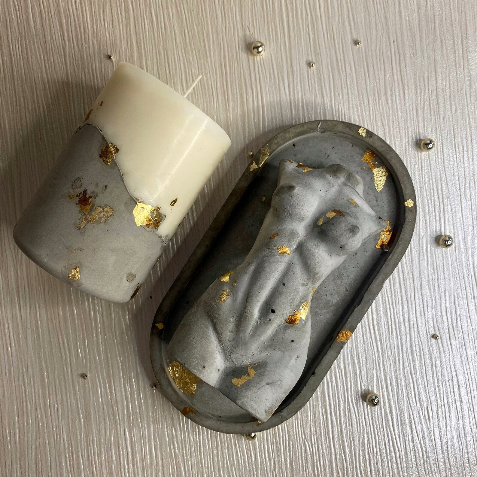 Large Female Torso Goddess Sculpture Gift Set Concrete | Etsy UK