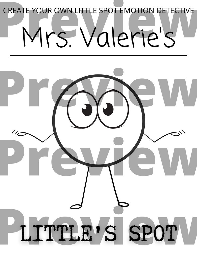 Create Your Own Spot Detective/ Feelings / Emotions / Digital Download ...