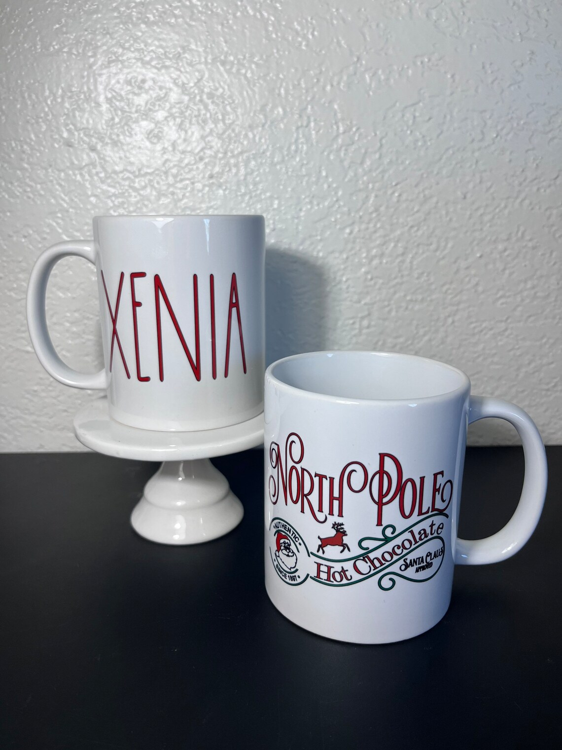 Hot Cocoa Santa Christmas Mug Custom Name - Etsy