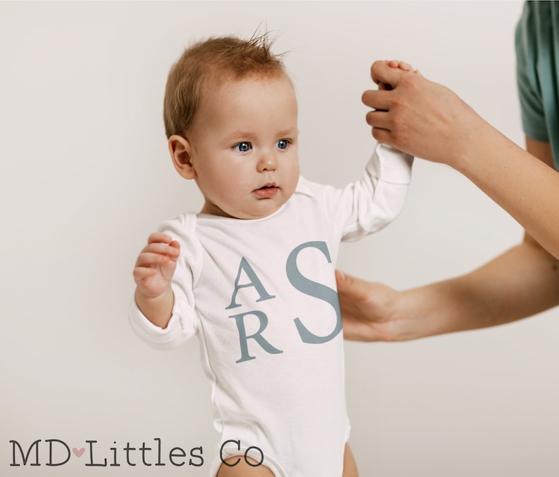 Monogram Baby Boy Onesie® Baby Boy Gift Baby Shower Gift for - Etsy