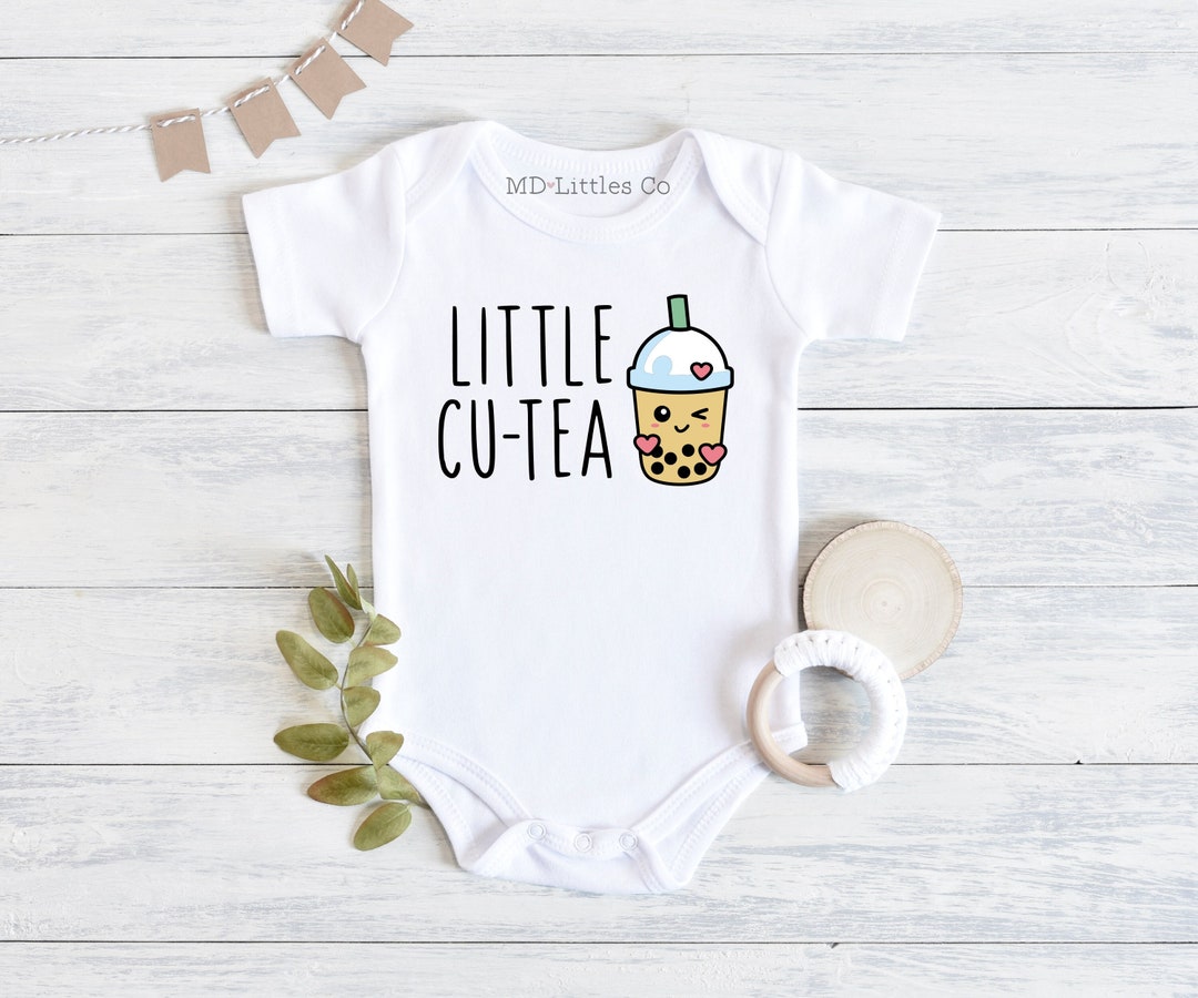 Little Cu-tea Boba Tea Onesie®, Baby Shower Gift Ideas, Boba Tea Lover ...