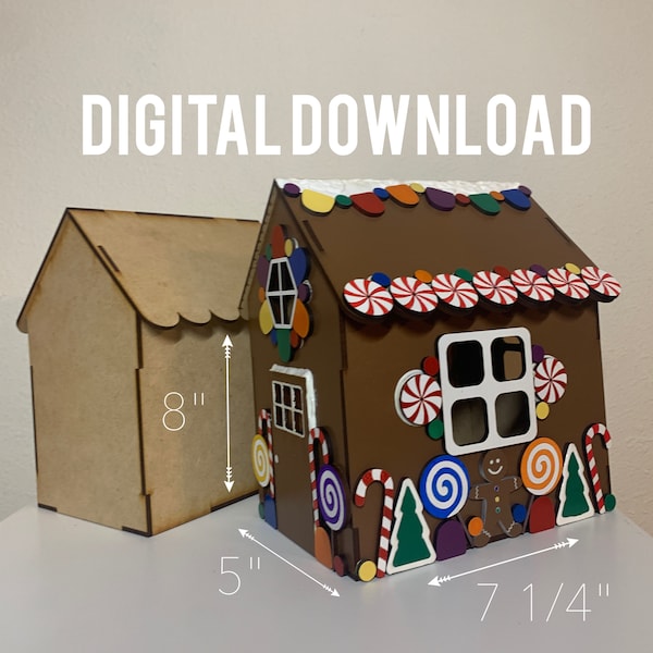 Cardboard Gingerbread House - Etsy