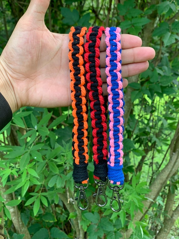 Macrame Keychain Wristlet | Etsy