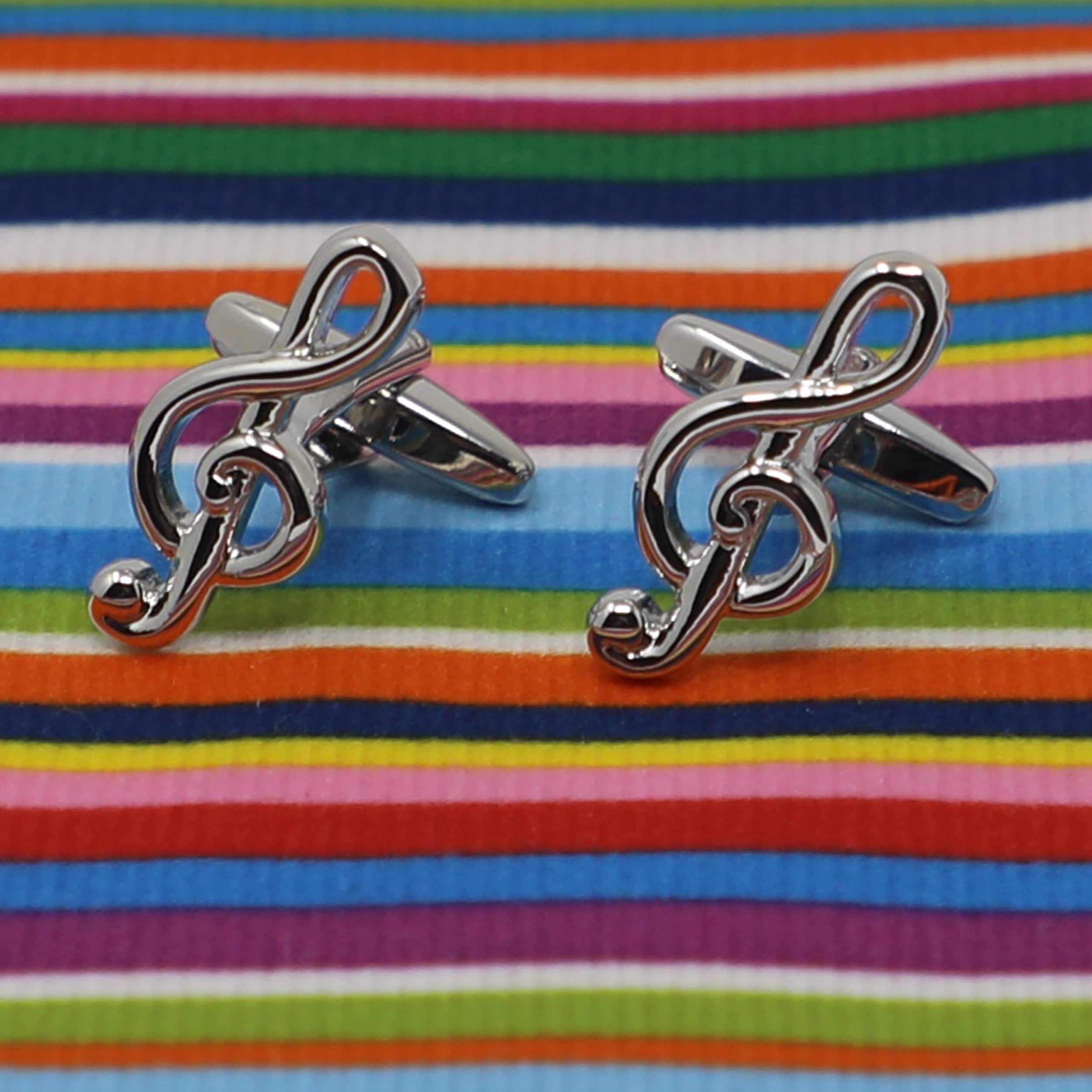 Treble Clef Music Note Cufflinks Best Birthday Gift for Him - Etsy