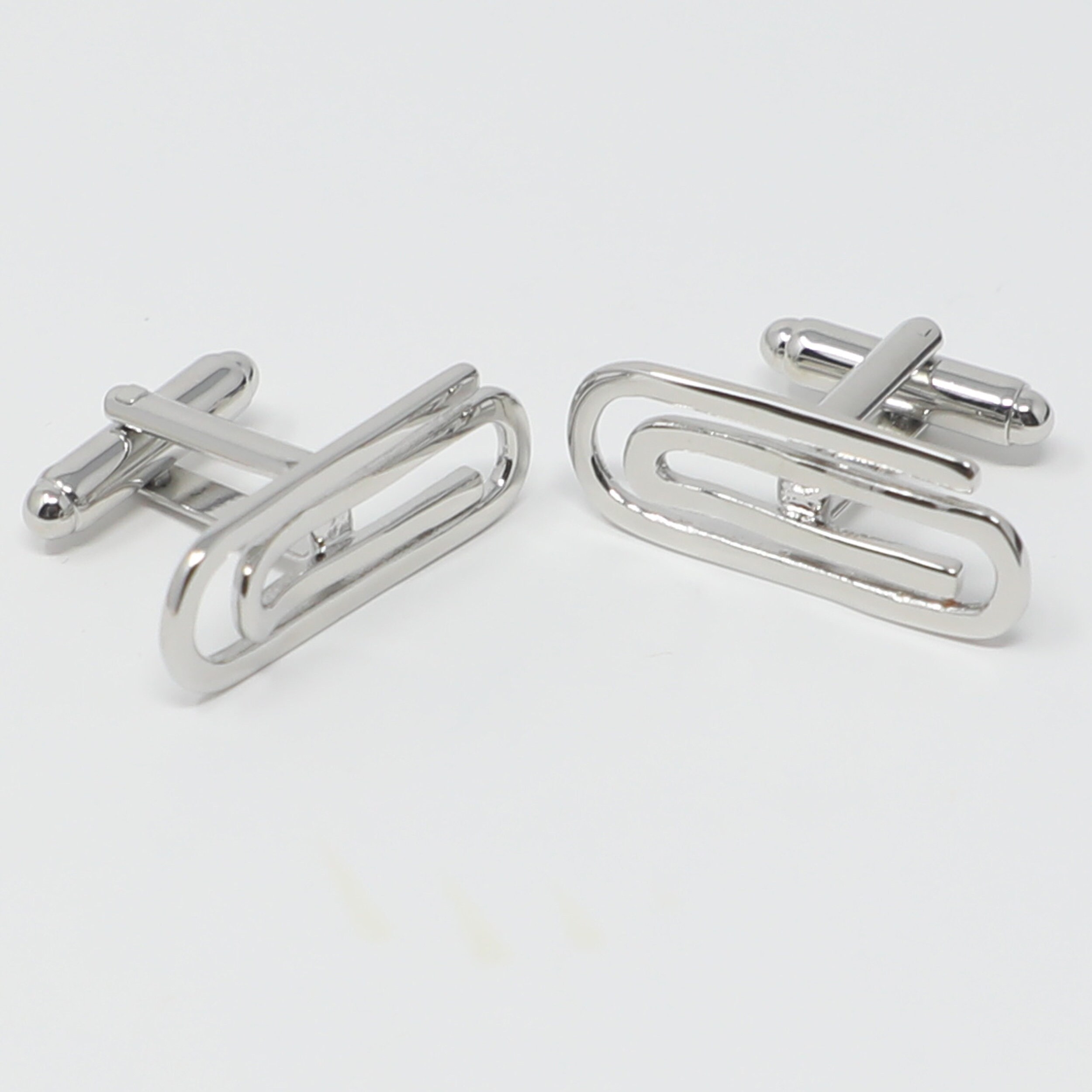 Paper Clip Paperclip Cufflinks Best Birthday Father's Day | Etsy
