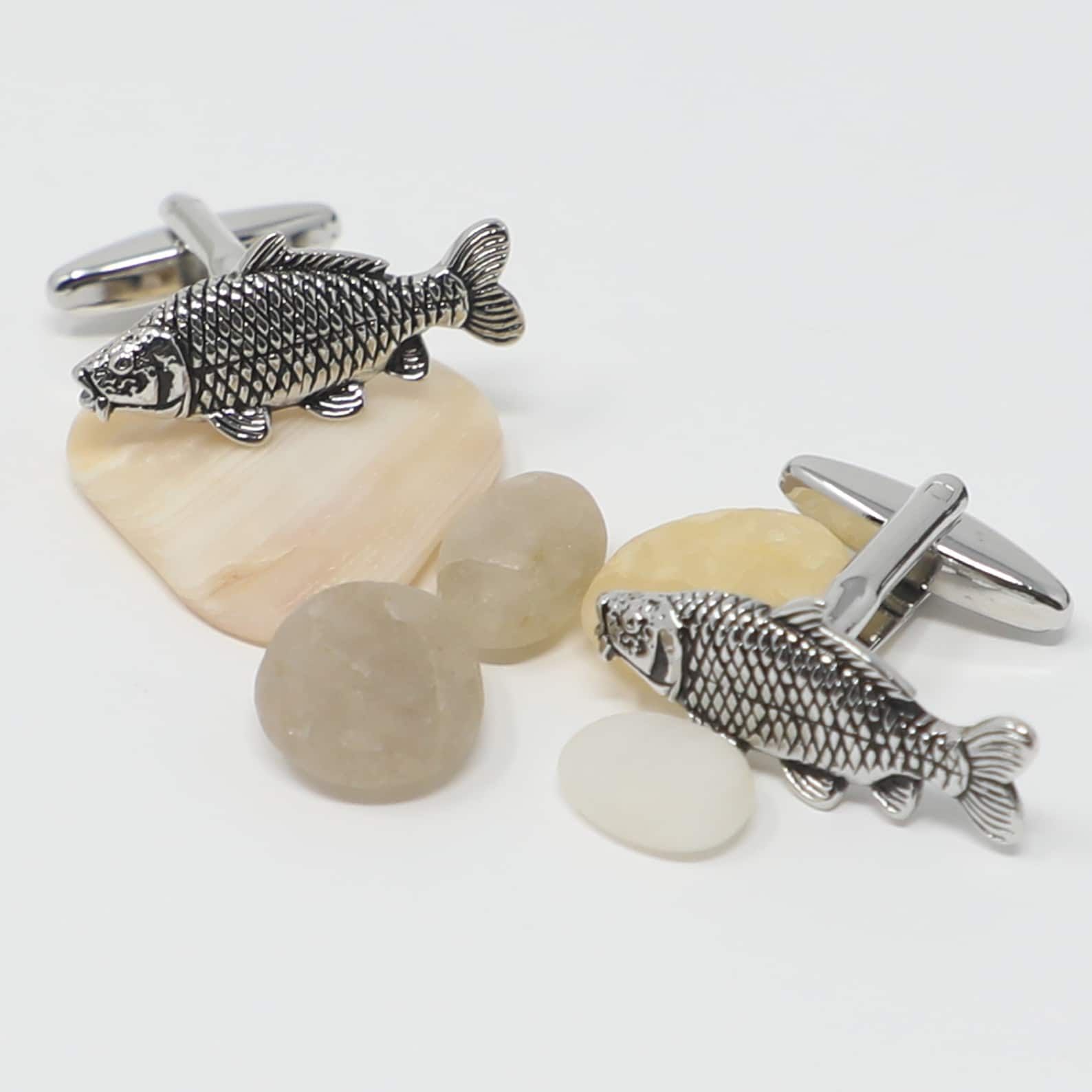 Fish Cufflinks Antique Silver Tone Fishing Cufflinks Best - Etsy UK