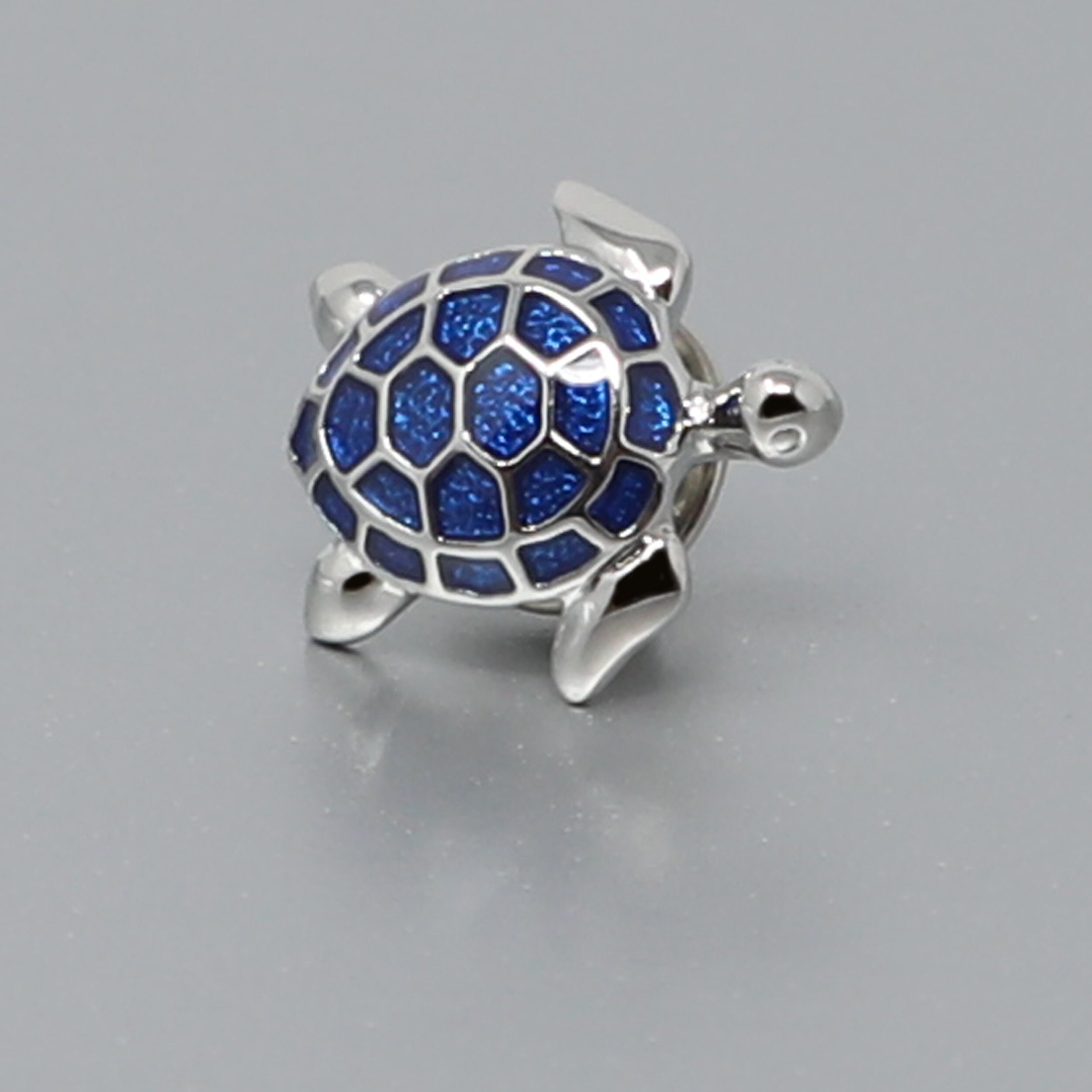 Sea Turtle Lapel Pin Men Suit Brooch Blue Translucent Epoxy | Etsy