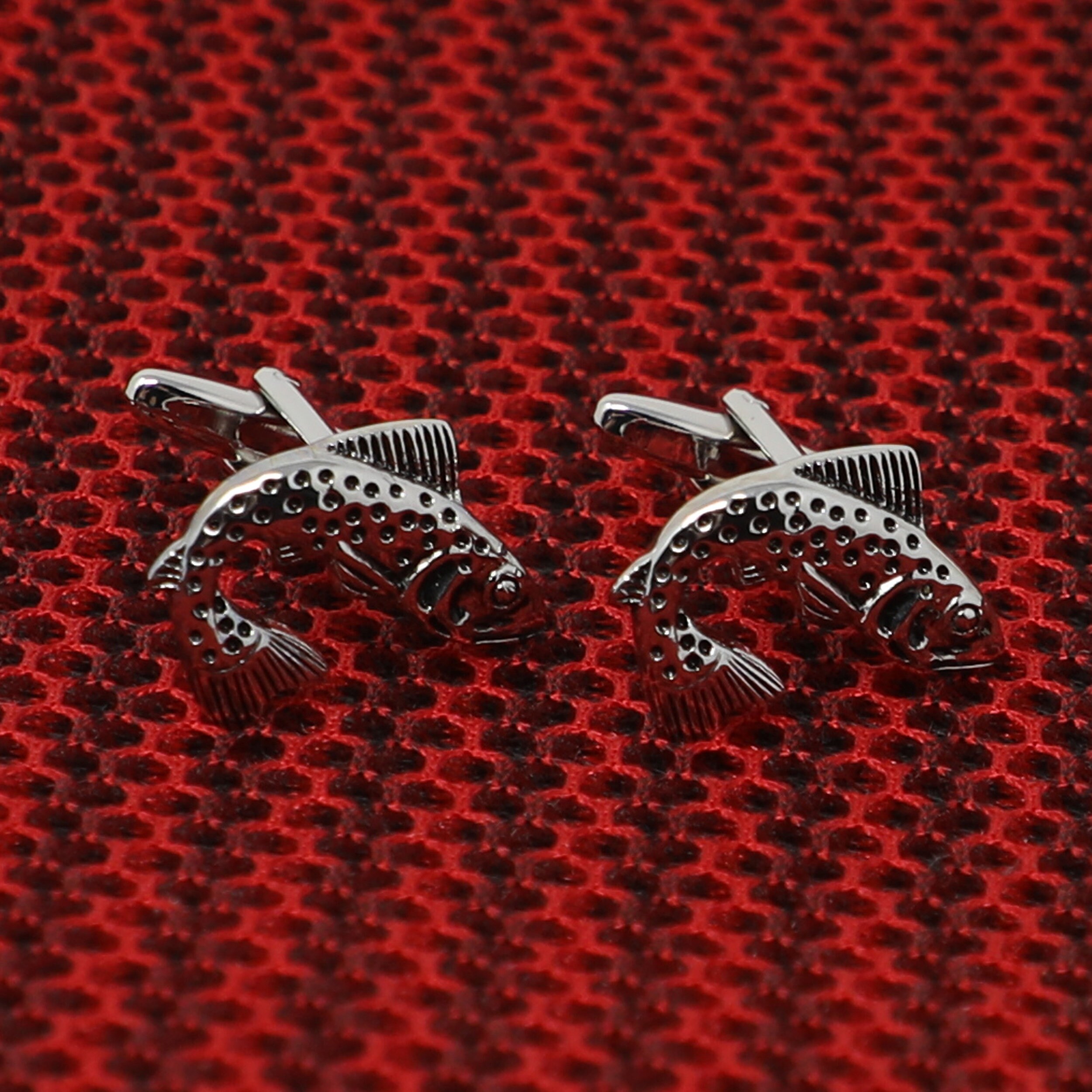 Fish Cufflinks Antique Silver Tone Salmon Fish Cufflinks Best - Etsy