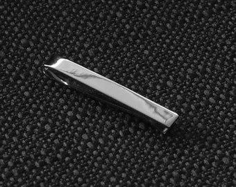 Silver Tie Bar - Etsy