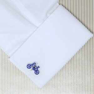 Blue Bike Cuff Links Racing Bicycle Biking Sport Cufflinks - Etsy
