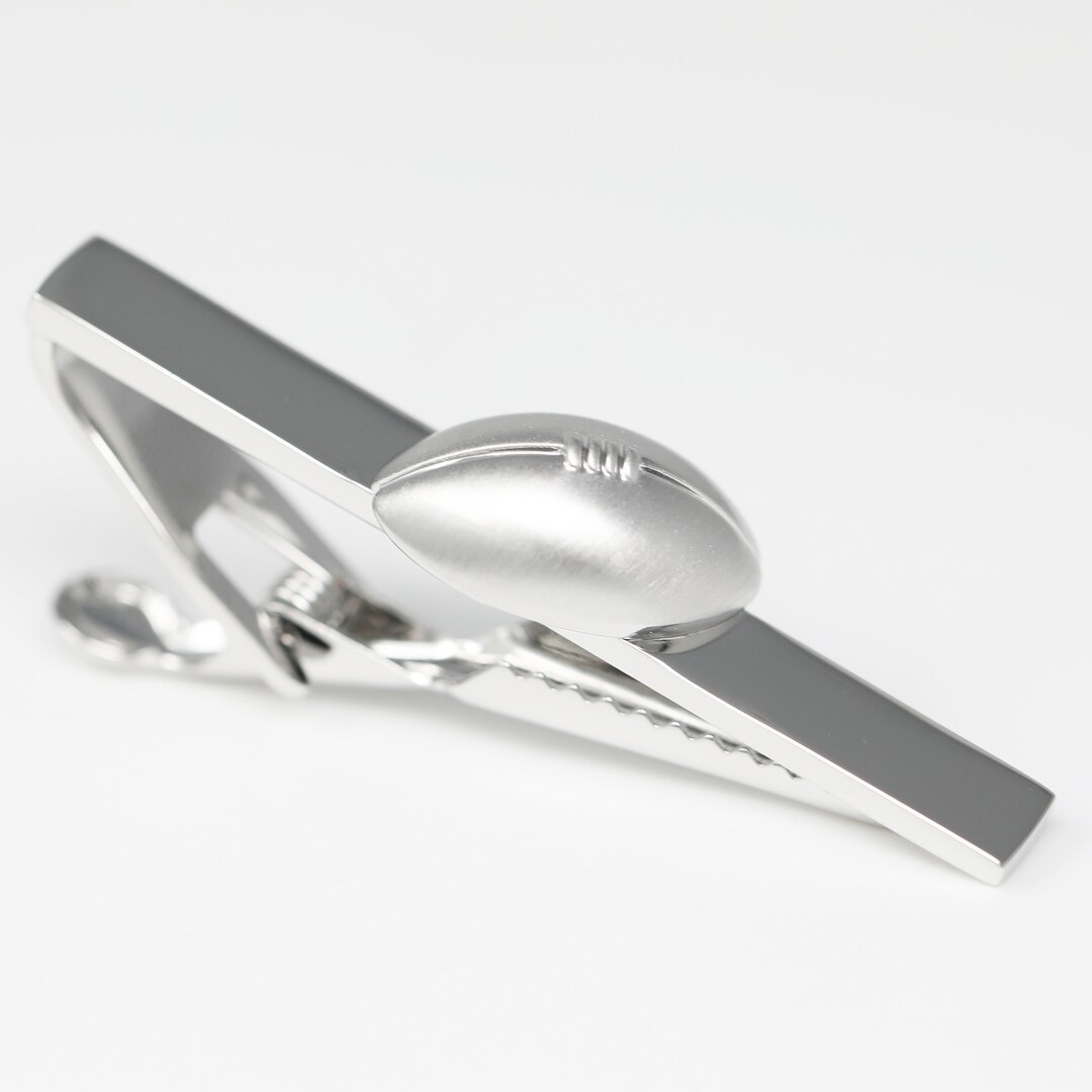 Football Tie Clip Men Novelty Sports Ball Tie Bar Best Birthday Wedding ...