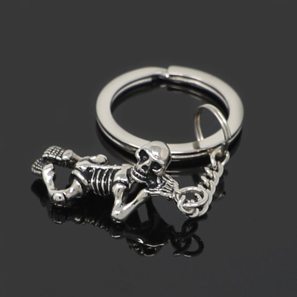 Skeleton Key Chain - Etsy