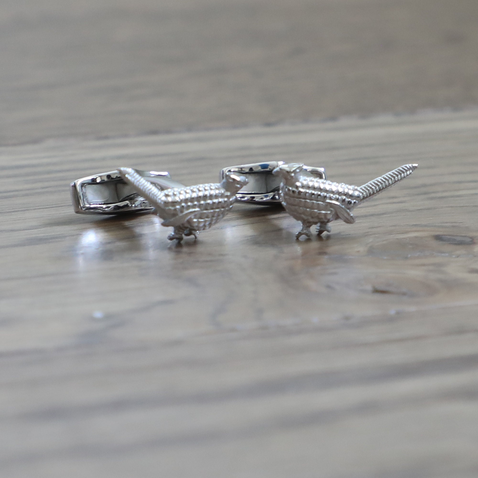 925 Sterling Silver Bird Pheasant Cufflinks Best Wedding - Etsy UK