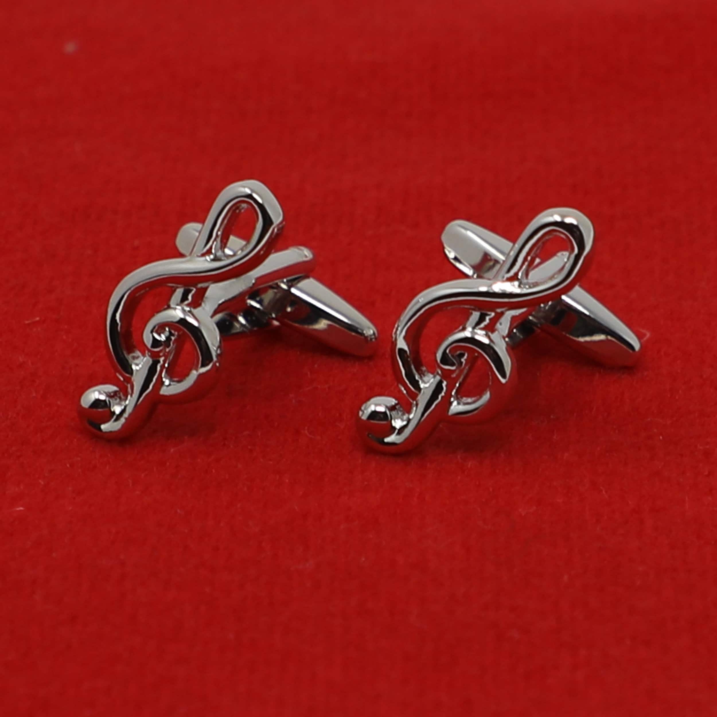 Treble Clef Music Note Cufflinks Best Birthday Gift for Him - Etsy